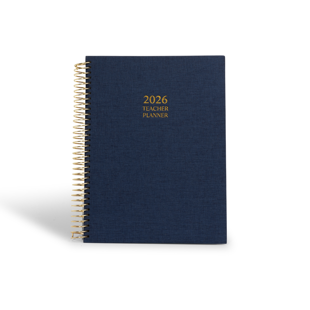 2026 Weekly Teacher Planner | Navy Stripe