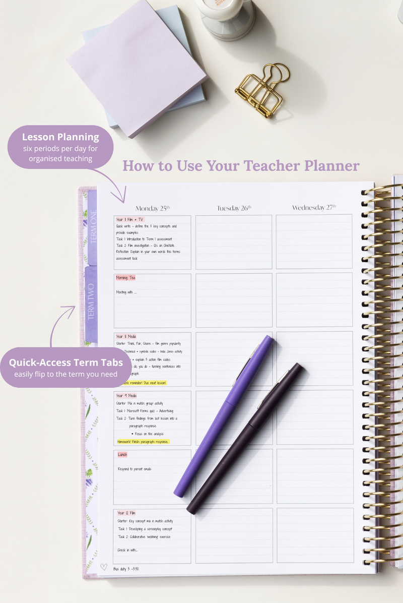 2026 Daily Teacher Planner | The Daily Planner | 2026 Australian ...