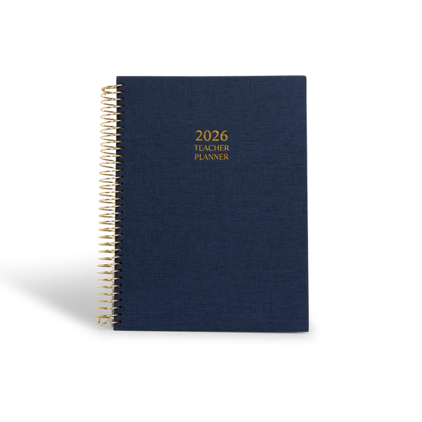 2026 Weekly Teacher Planner | Navy Stripe